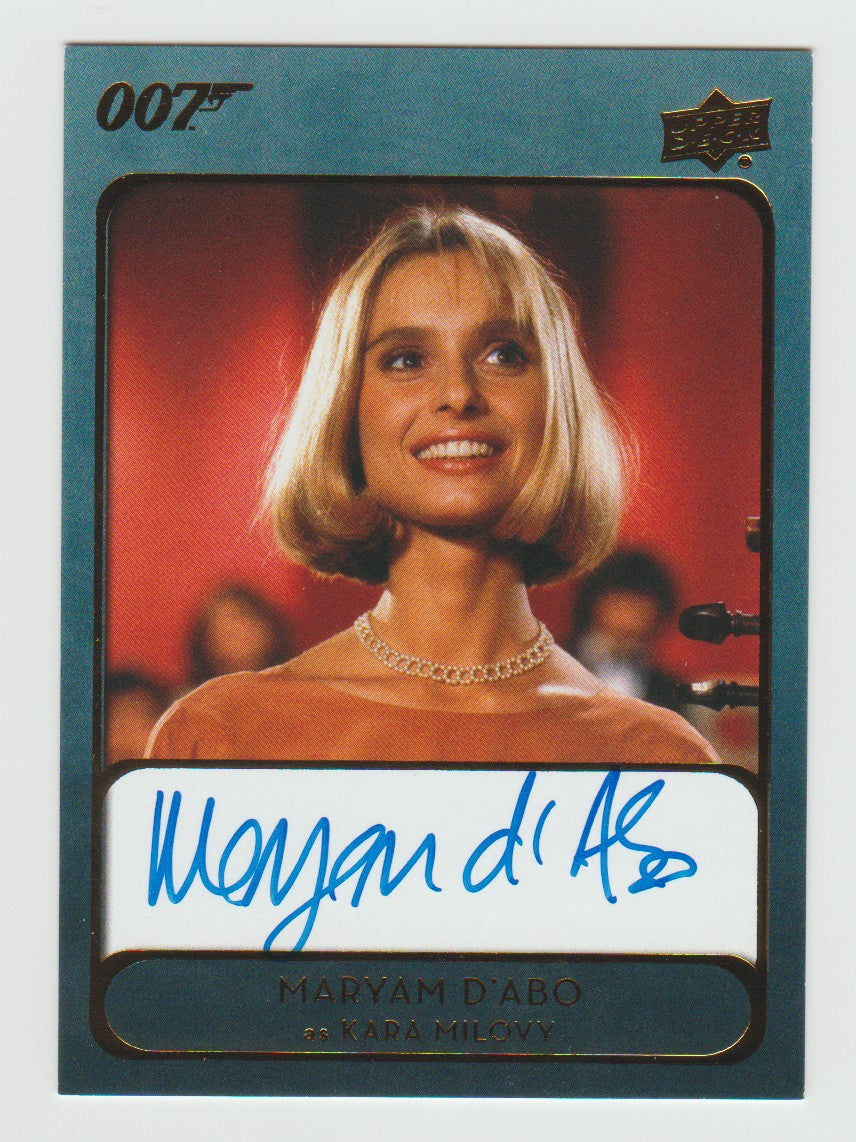 2021 James Bond Villains & Henchmen Autographs #MD Maryam D'Abo as Kar ...