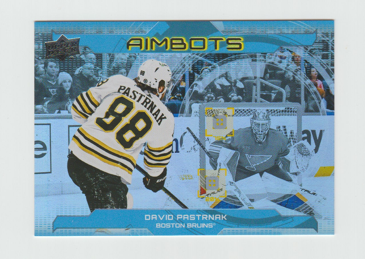 2024-25 Upper Deck Aimbots #AB-8 David Pastrnak – Collectivities