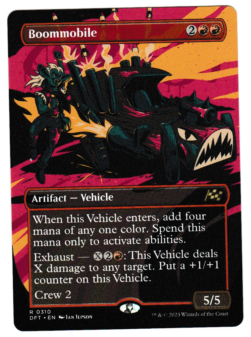Magic the Gathering Aetherdrift Boommobile Borderless – Collectivities
