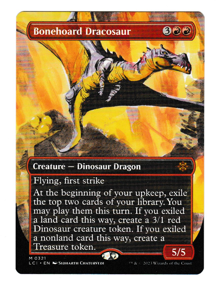 The Lost Caverns of Ixalan Bonehoard Dracosaur Borderless – Collectivities
