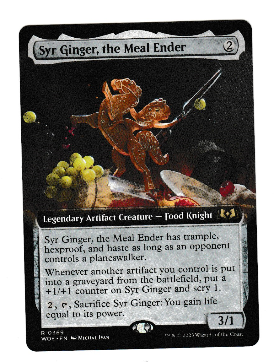 Wilds of Eldraine Syr Ginger, the Meal Ender Extended Art – Collectivities